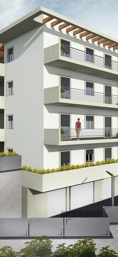Multi-storey timber frame building near Rome • LignoAlp